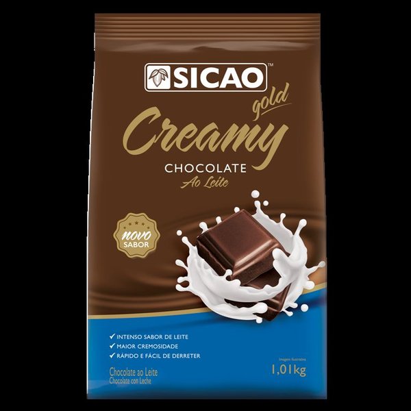 Chocolate Gotas ao Leite Creamy Nobre Sicao 1,01kg