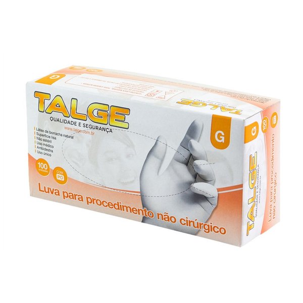 Luva Latex com Talco G Talge