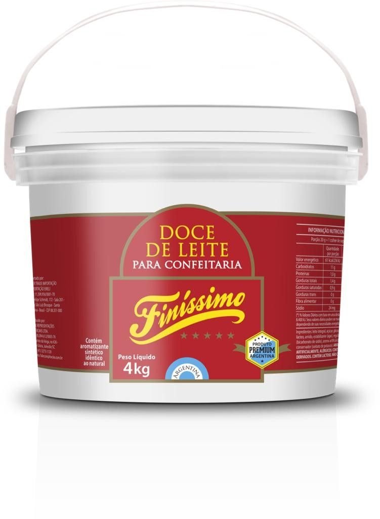 Doce de Leite Puro Confeitaria Hecke 4,0kg