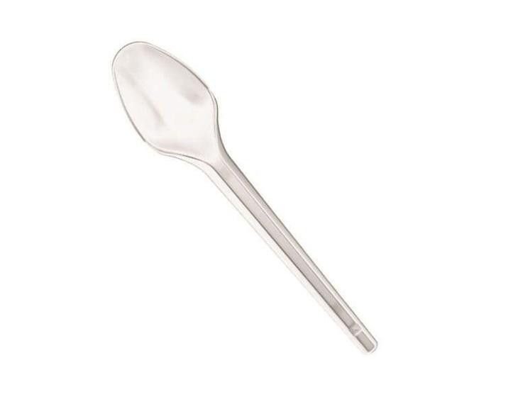 Colher de Plástico Cristal para Festa StrawPlast 50un