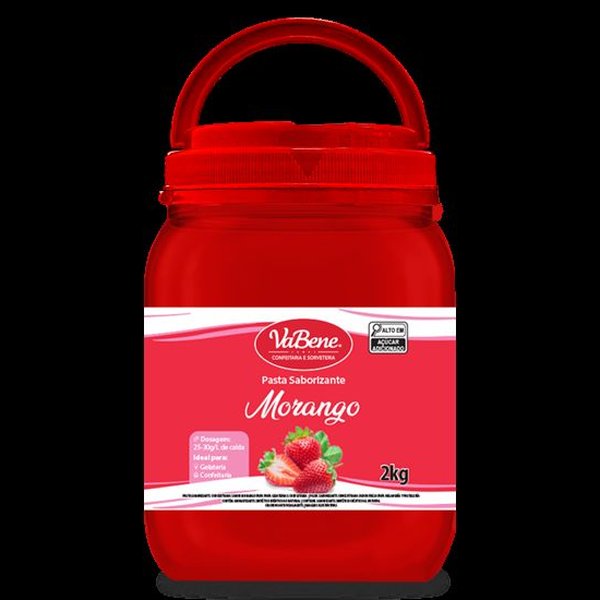 Pasta Saborizante sabor Morango Vabene 2kg