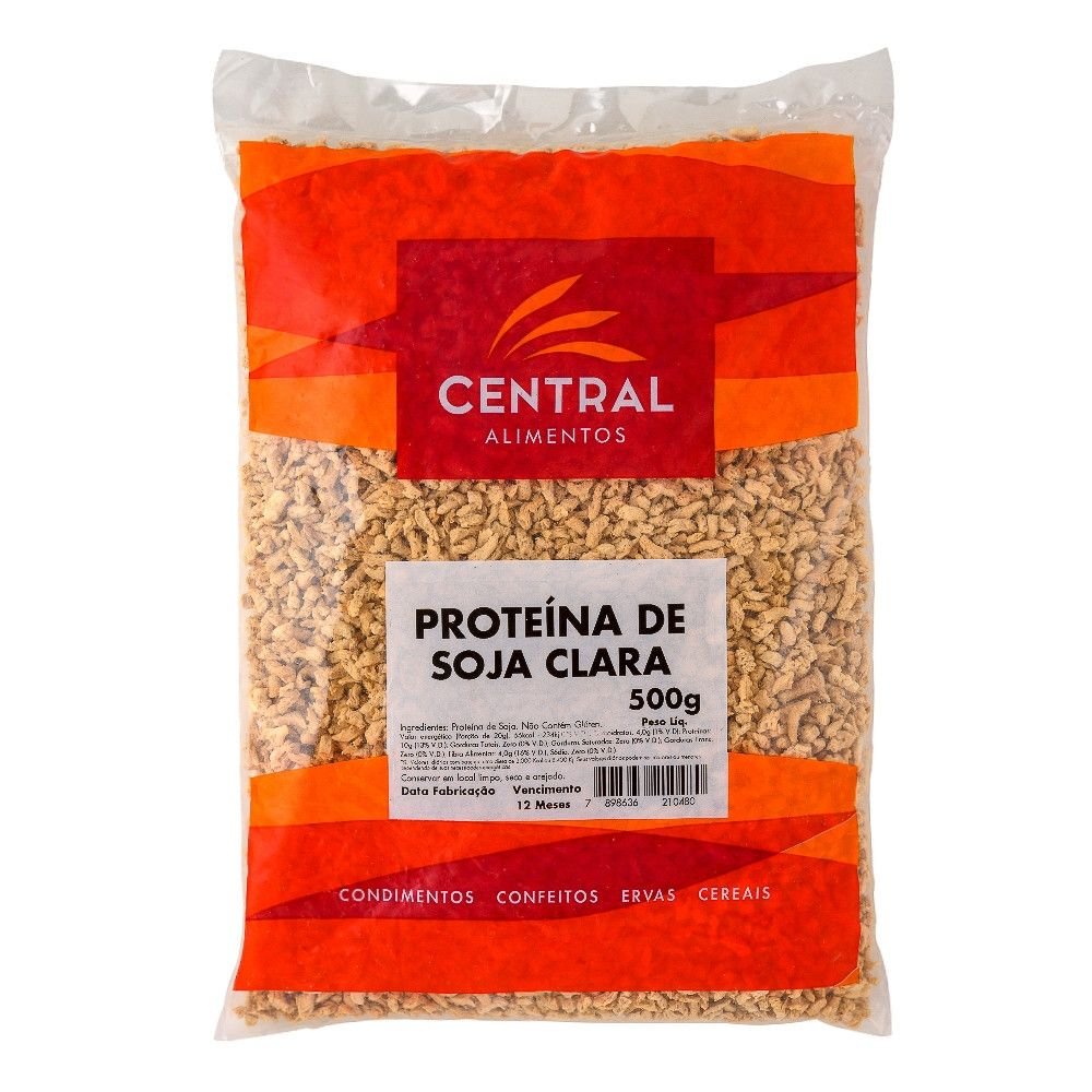 Proteína de Soja Caramelo Clara 06mm Central 500gr