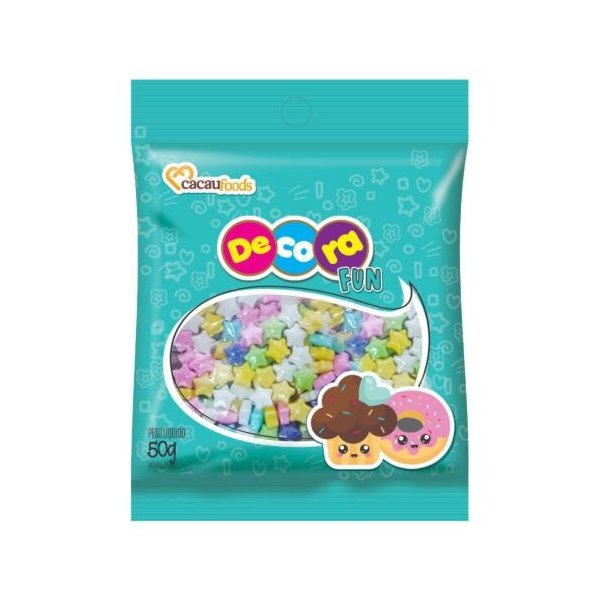 Confeito Figuras Star Fun Decora 50g