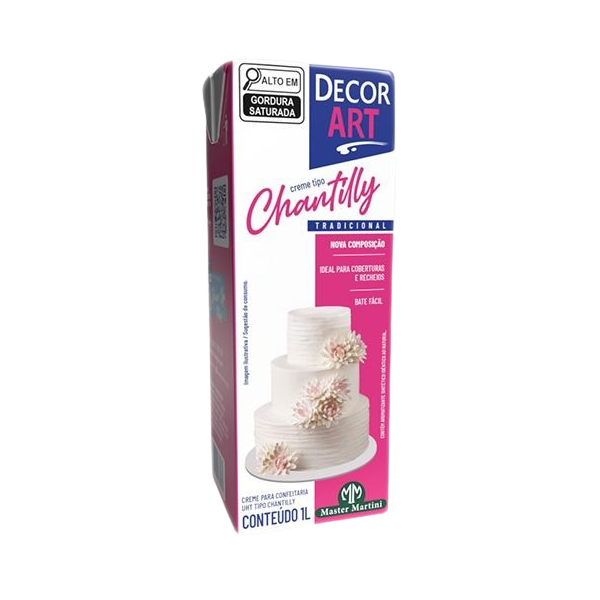 Chantilly Creme TP UHT Decor Art Master Martini 1L