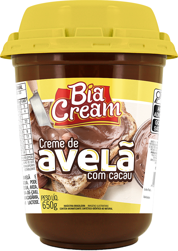 Creme de Avelã com Cacau Bia Cream 650g