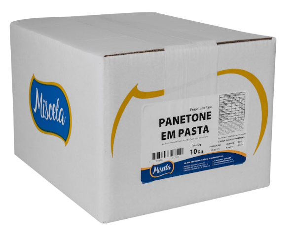 Pré Mistura Panetone em Pasta Sem Gema Miscela 10kg