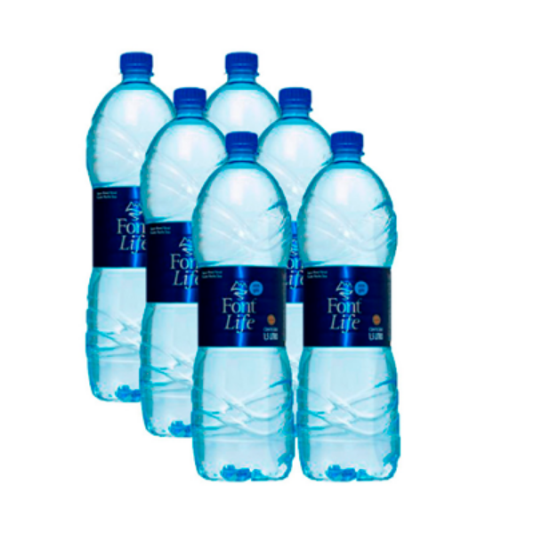 Água Mineral Sem Gás Font Life 6un de 1,5L