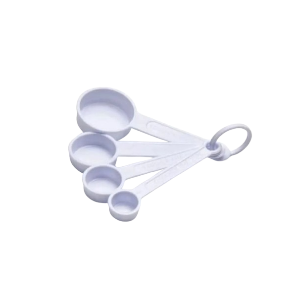 Conjunto Colher Medidas 4 Peças Branca - SOLRAC