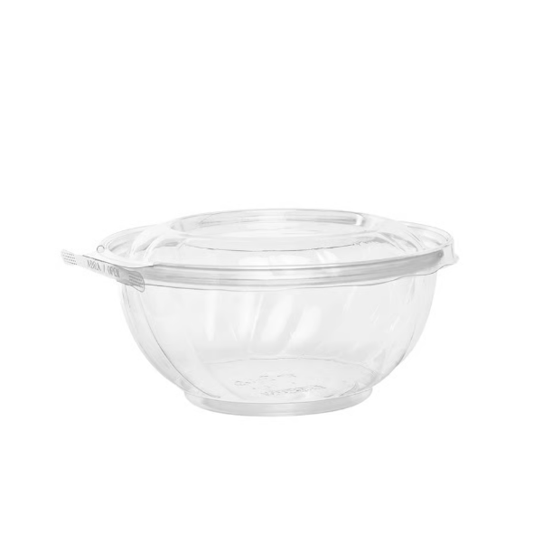 Pote Transparente Redondo com Lacre Saladeira 1000ml FIBRAFORM 100 unidades
